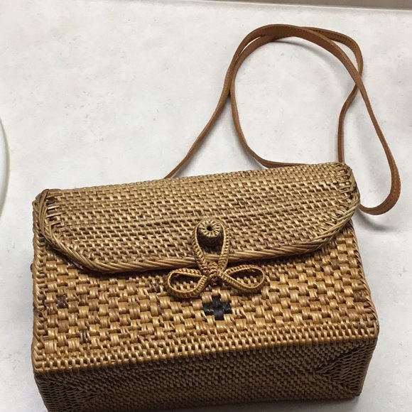 Bags | Wicker Crossbody Bag | Poshmark